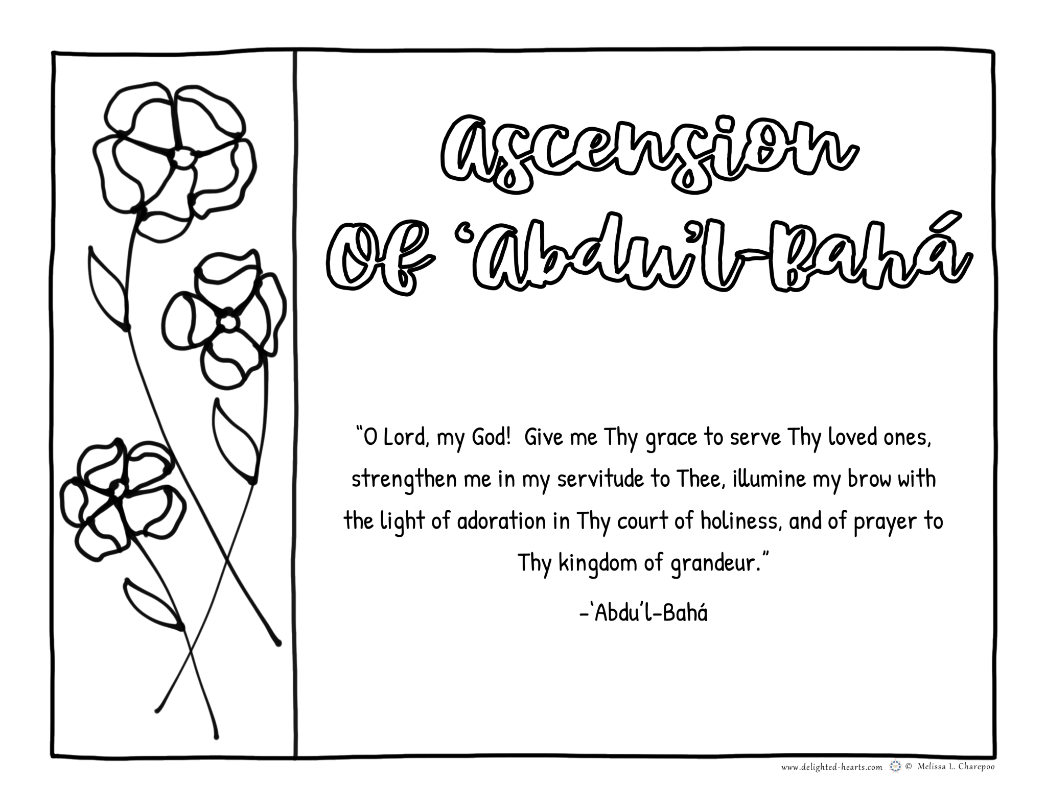 For all Bahá’í Holy Days – Delighted Hearts