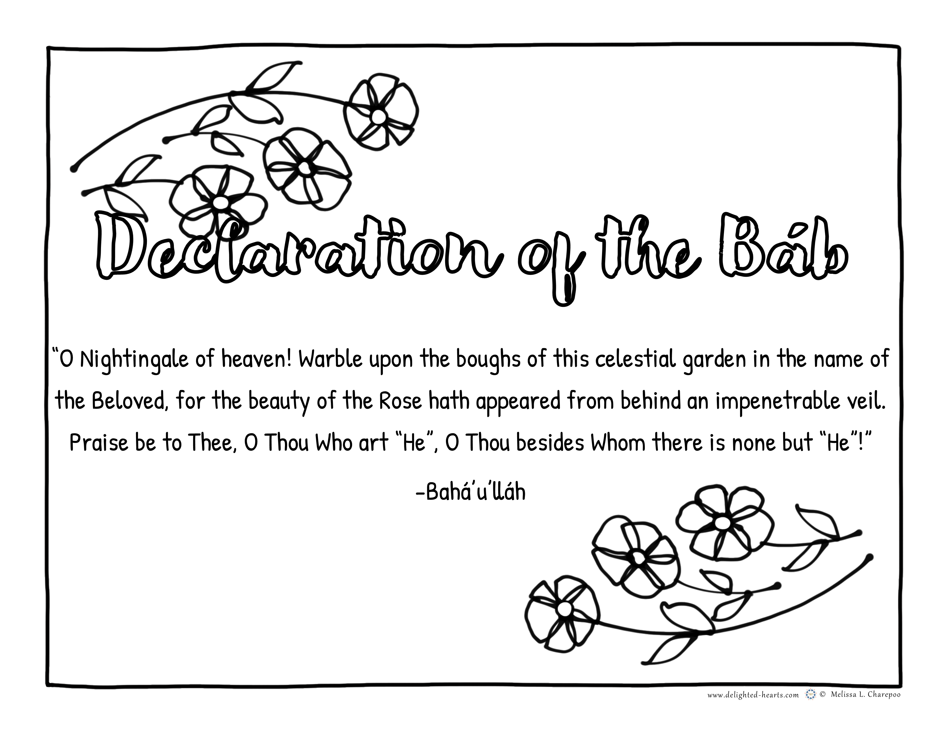 Declaration of the The Báb – Delighted Hearts